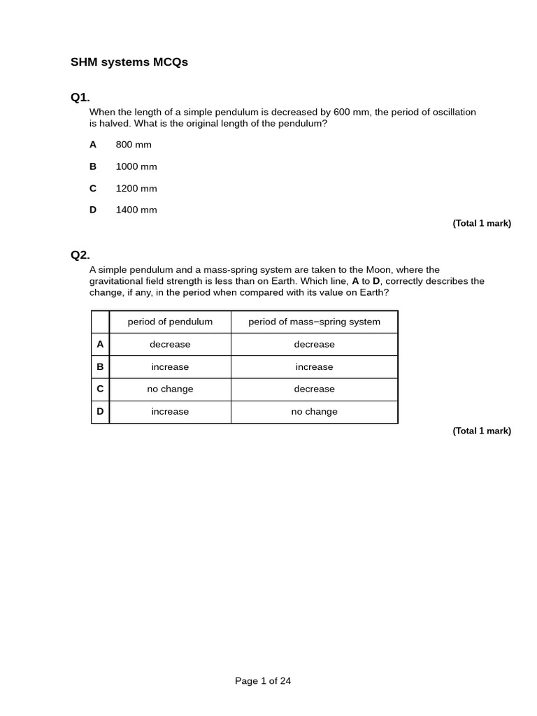 SHM systems MCQs | PDF