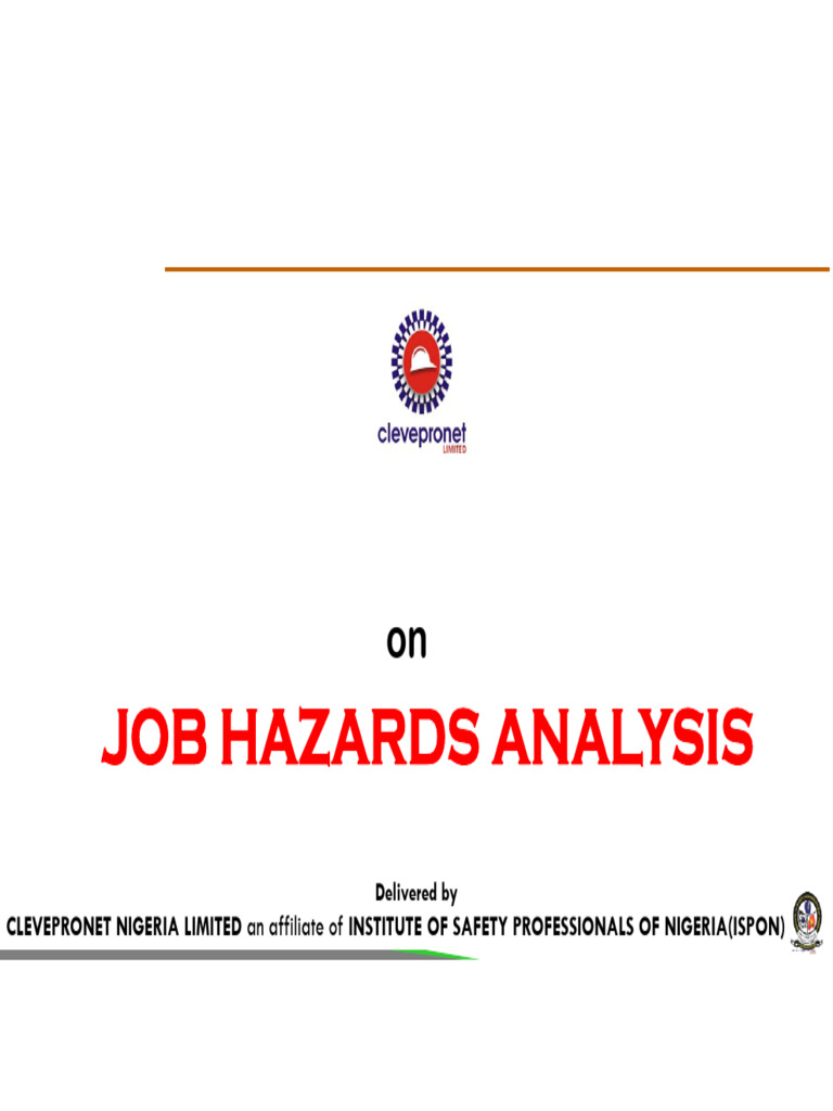 Training Resource: Job Hazards Analysis | PDF