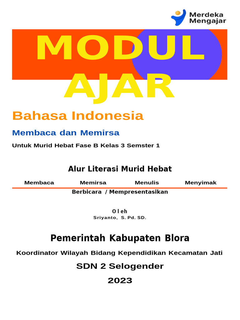 Modul Ajar Bahasa Indonesia - Modul Ajar Membaca Dan Memirsa Untuk ...