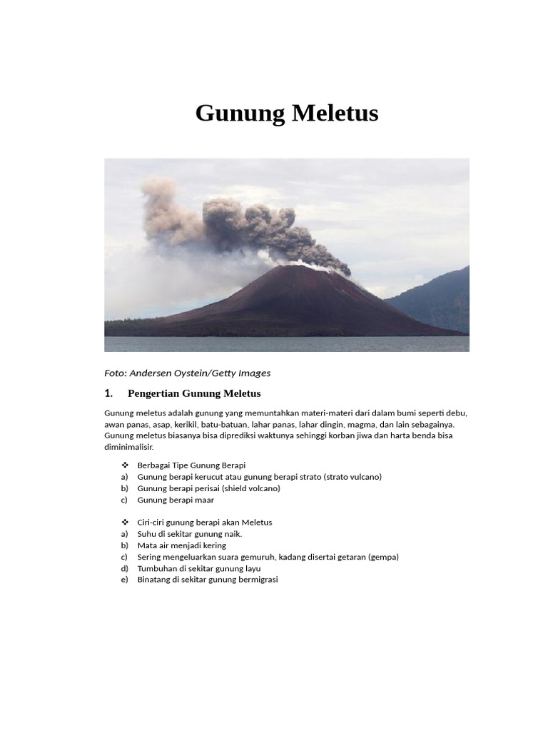 Article Gunung Meletus Dzikry | PDF