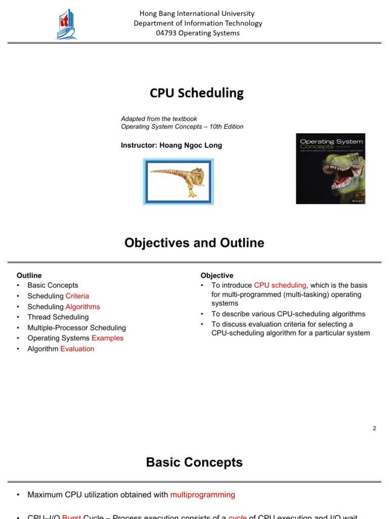 Lecture 04 - CPU Scheduling | PDF