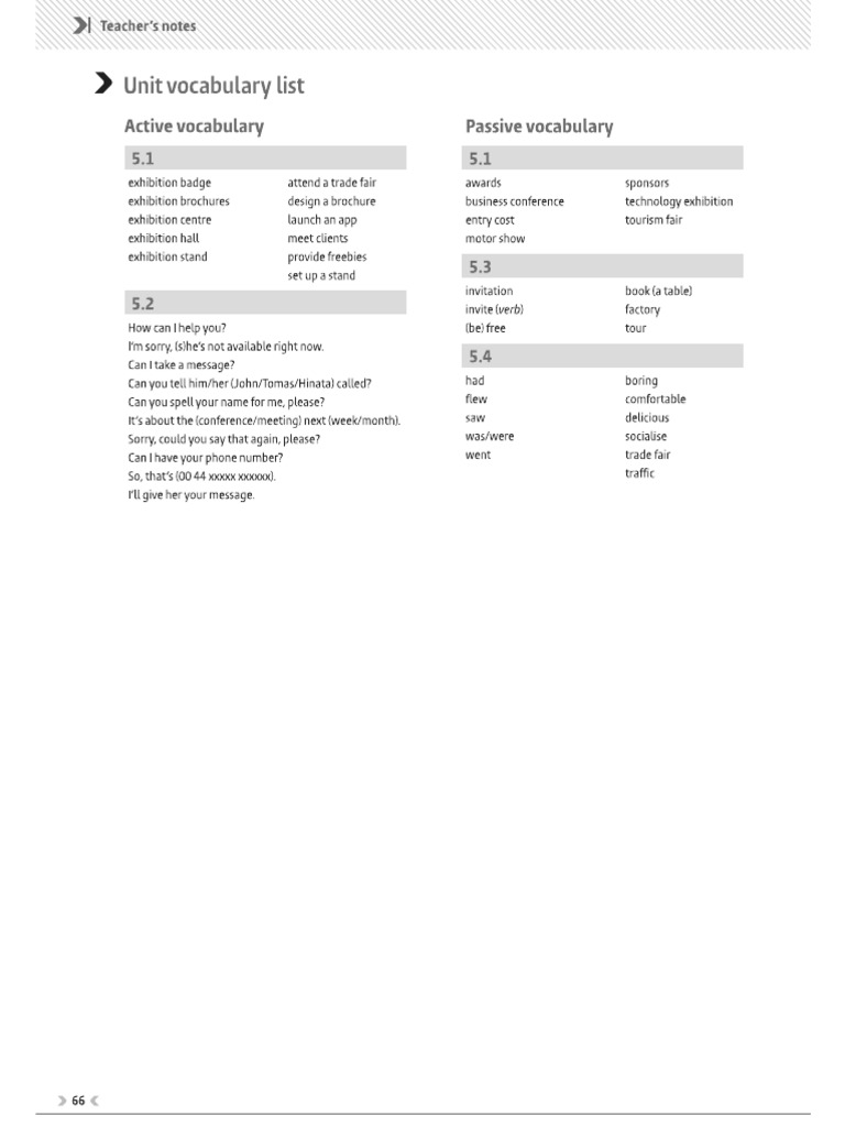 Vocabulary List Unit 5-8 | PDF