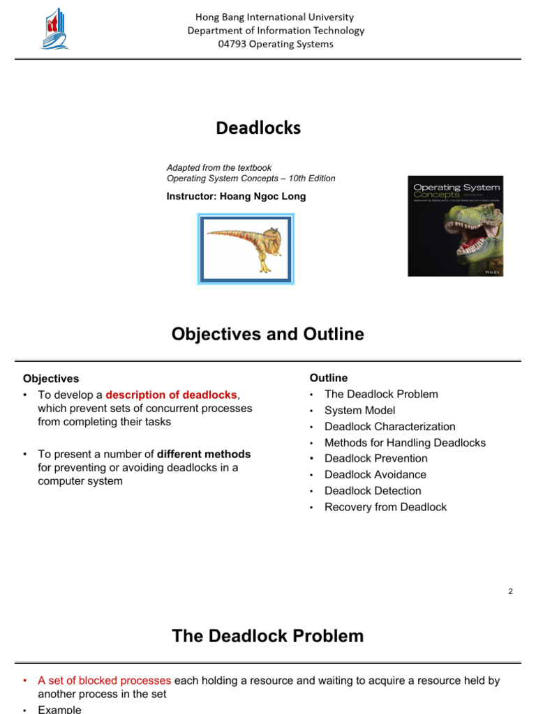 Lecture 06 - Deadlocks | PDF