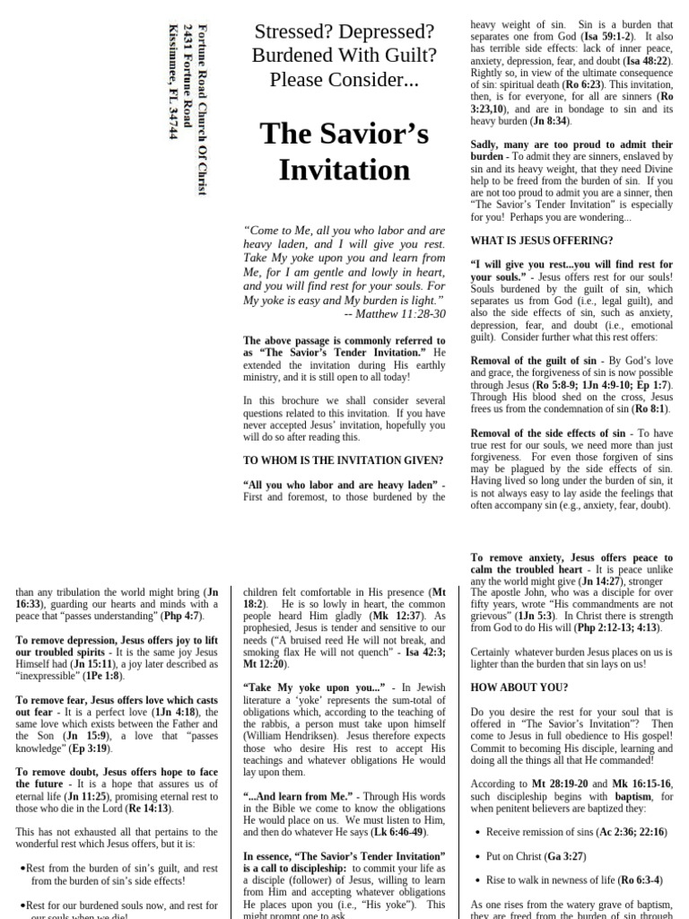 03 The Savior's Invitation | PDF