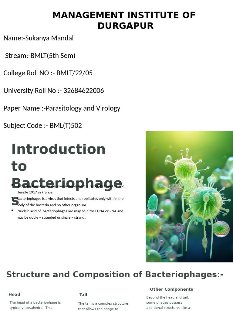 Introduction To Bacteriophages | PDF