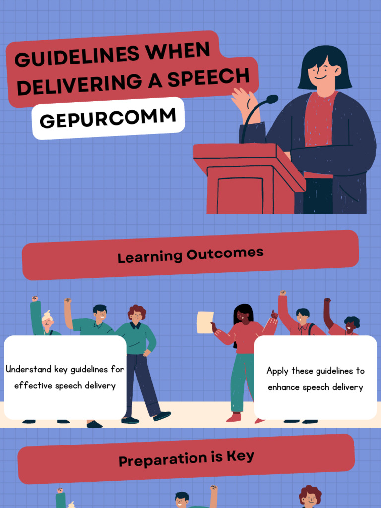 Guidelines When Delivering A Speech | PDF