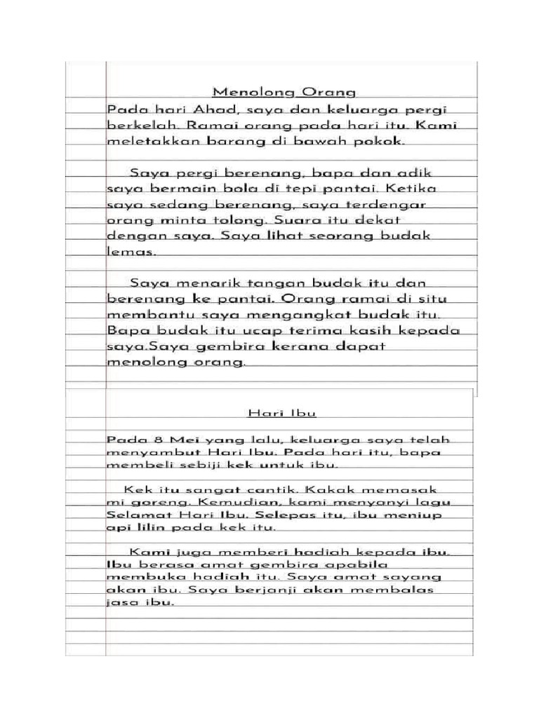 Contoh Karangan | PDF