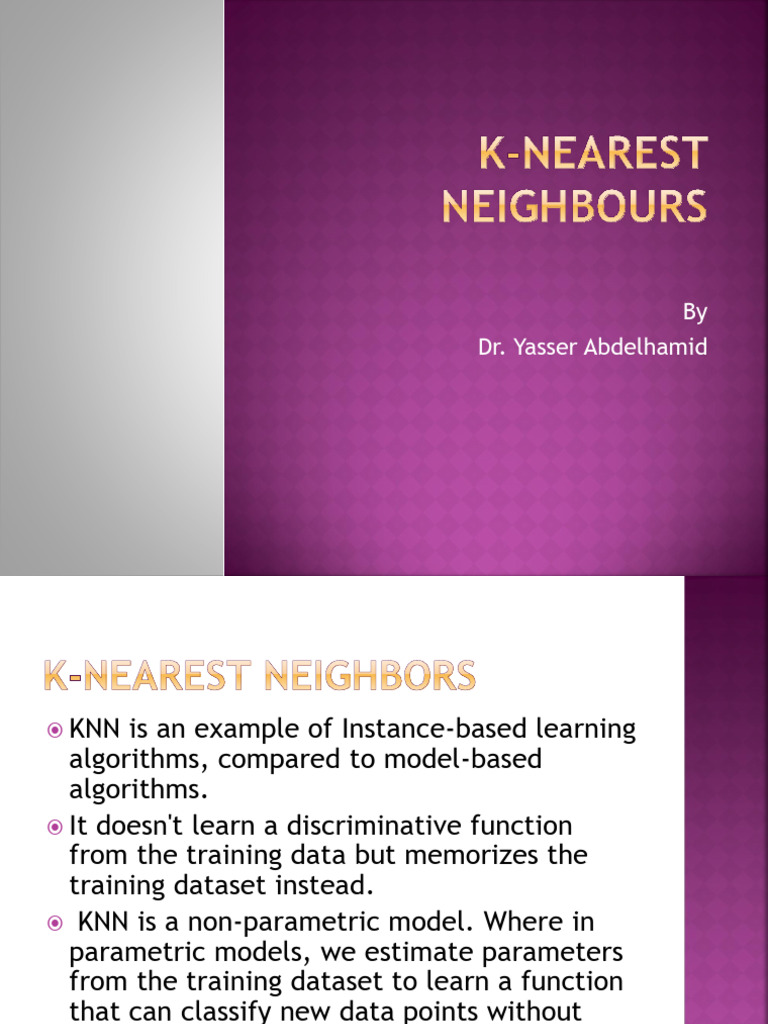Week3 Classification KNN | PDF