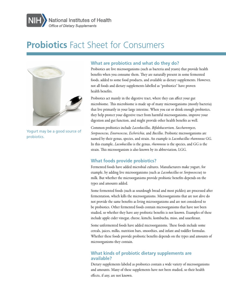 Probiotics Consumer | PDF