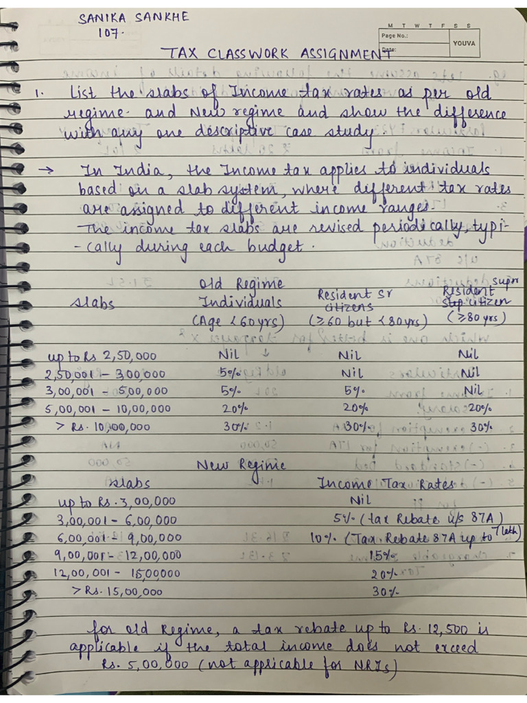 tax assignment | PDF