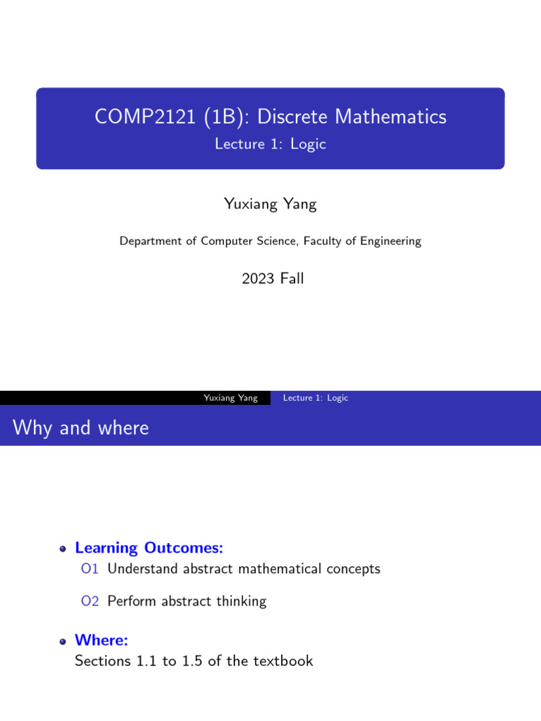L1 Logic | PDF