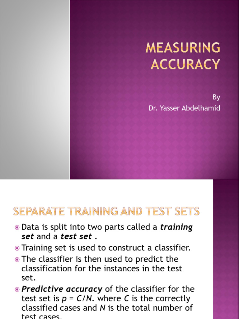 Week5-Measuring Accuracy | PDF