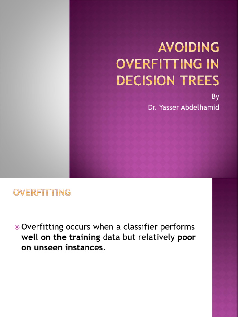 Week7-Decision Trees Overfitting | PDF