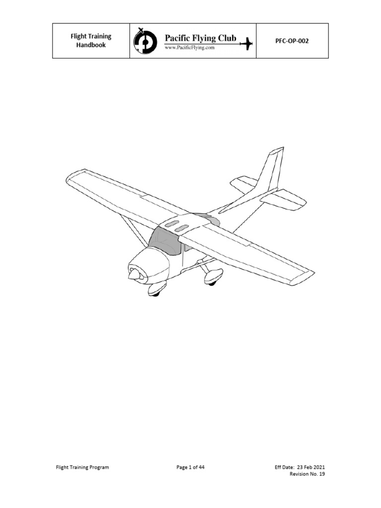 Pacific Flying Club Flight-Training-Program | PDF