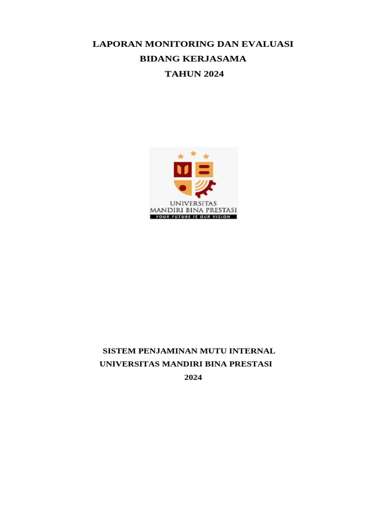 Laporan Monev Kerjasama Genap 2023 2024 | PDF