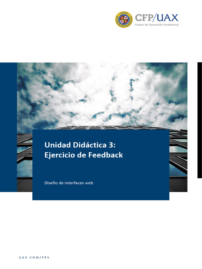 UD3 - Ejercicio de Feedback | PDF