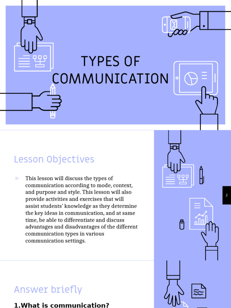 L2 Types of Communication | PDF