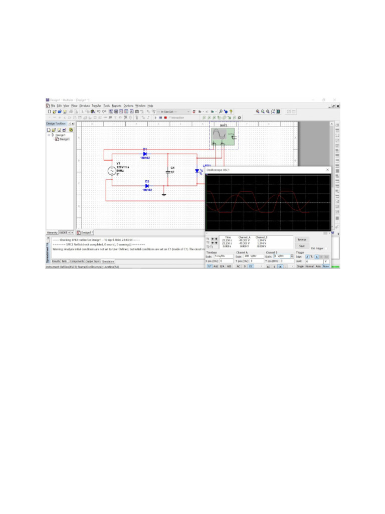 Multisim rangkaian penyearah | PDF