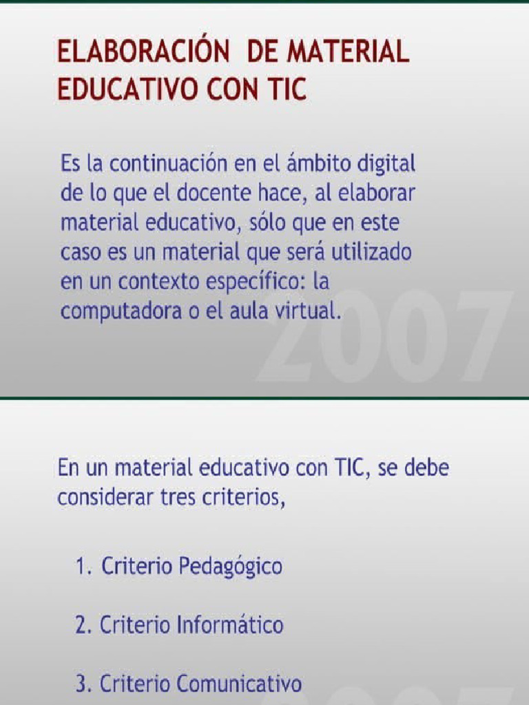 Elaboracion de Material Educativo | PDF