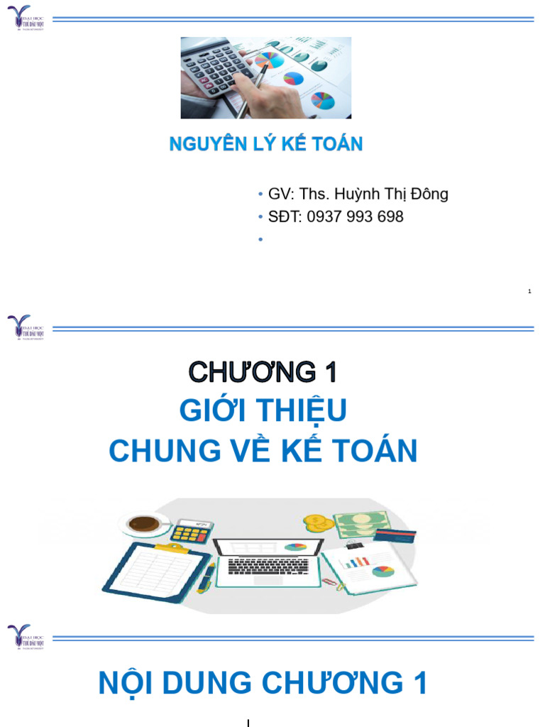 Nguyen Ly Ke Toan C1 Gioi Thieu Chung Ve Ke Toan | PDF