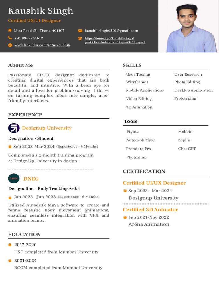 Kaushik Singh Resume | PDF