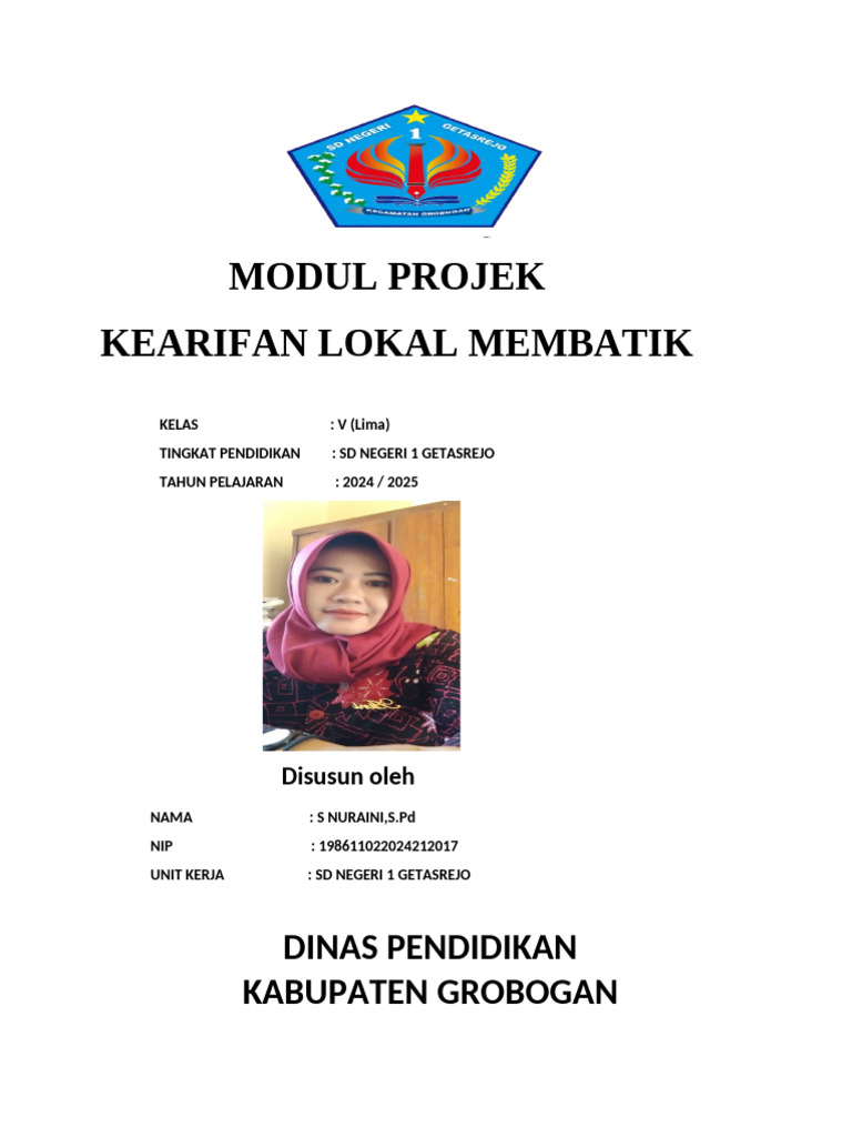 Modul P5 Batik Kelas 5 | PDF