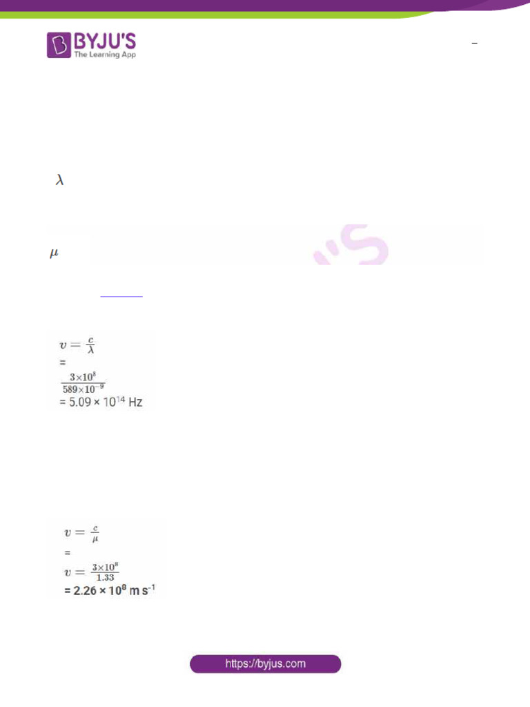 NCERT Solutions For Class 12 Physics Chapter 10 Wave Optics | PDF | Wavelength | Diffraction