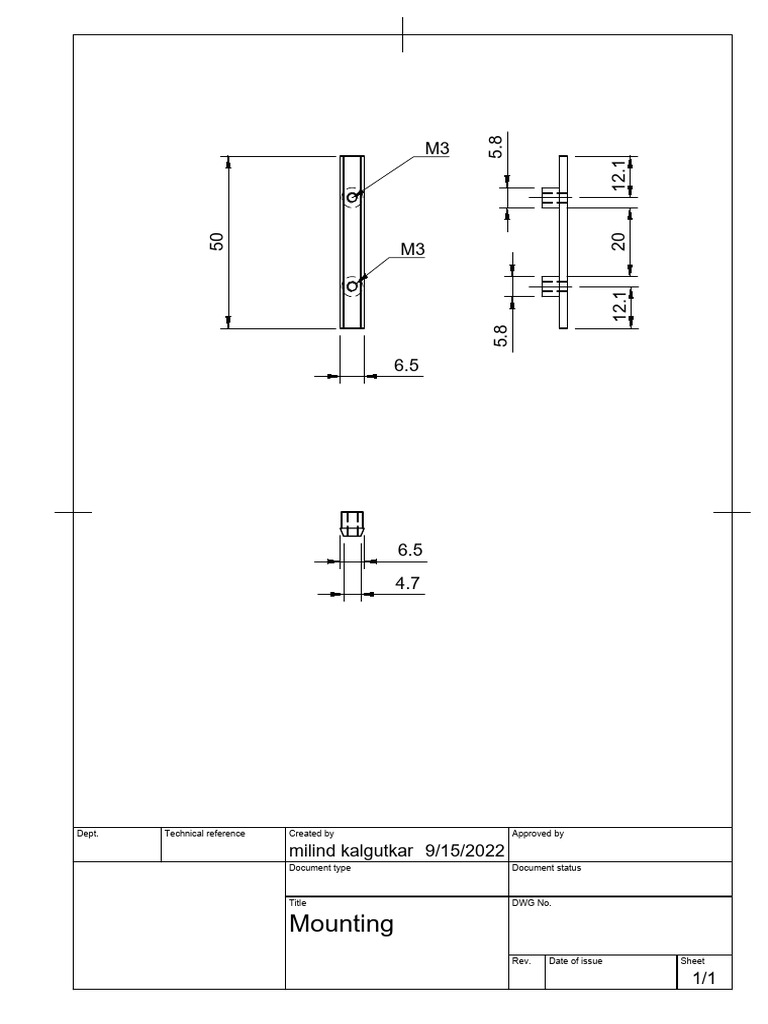 Mounting Drawing v0 | PDF