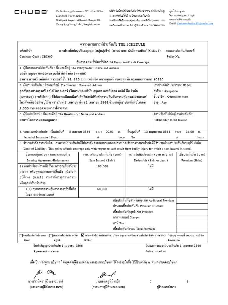 Master Policy Aycal Free Pa Update | PDF