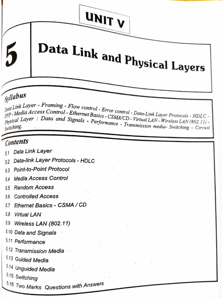 Computer Networks Unit 5 | PDF