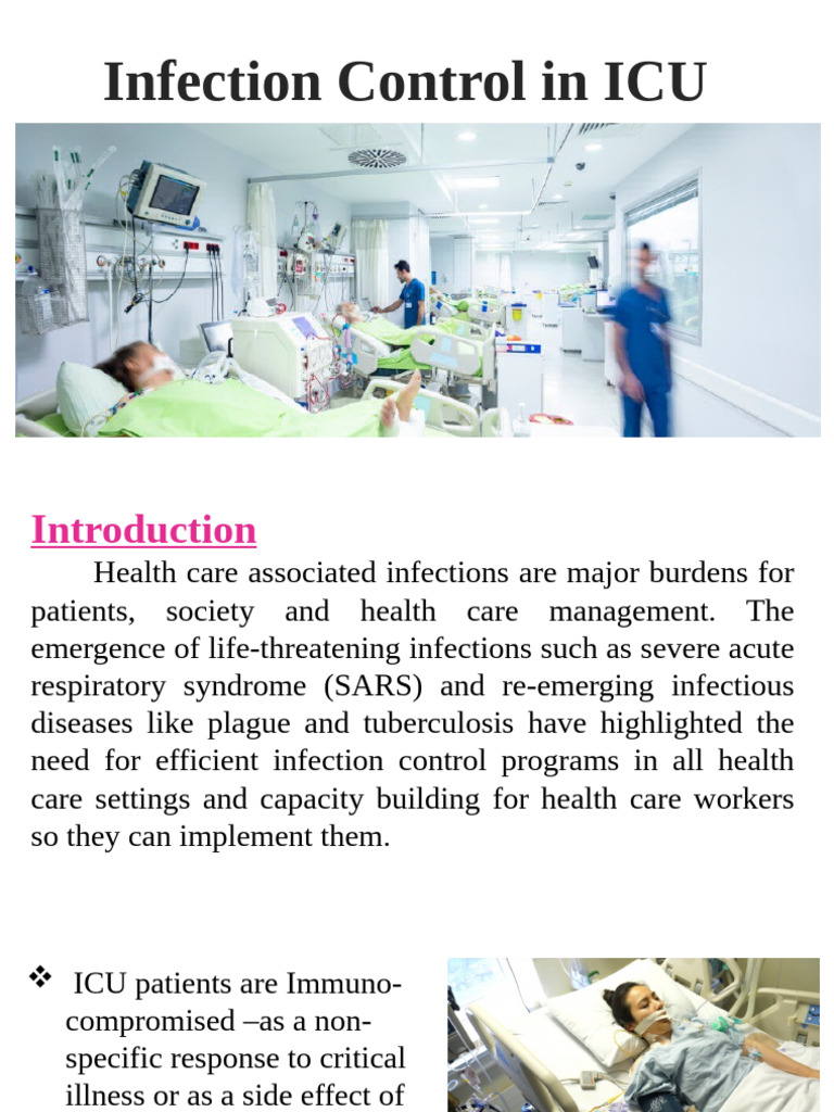 Infection control in ICU | PDF