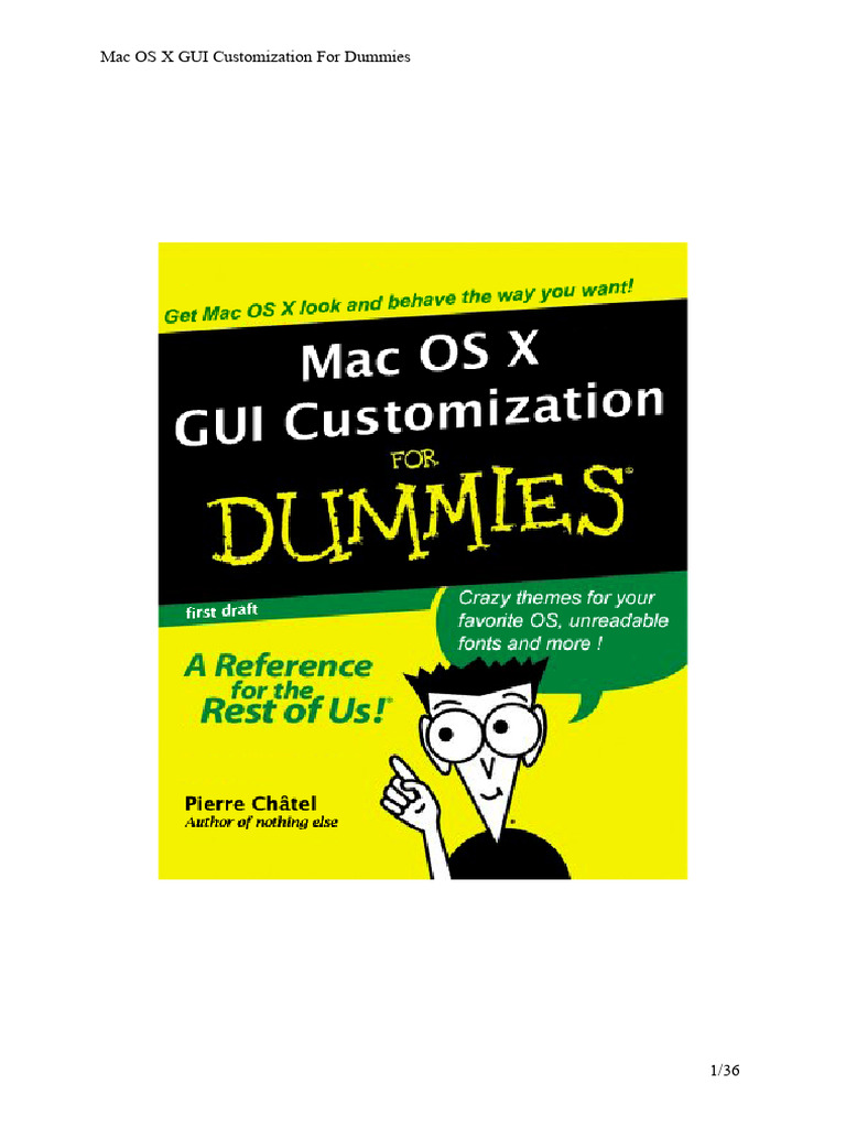 Customize Mac OS X GUI Easily | PDF | Finder (Software) | Icon (Computing)