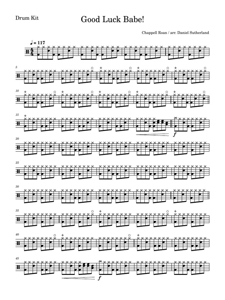good luck, babe!-Drum_Kit | PDF