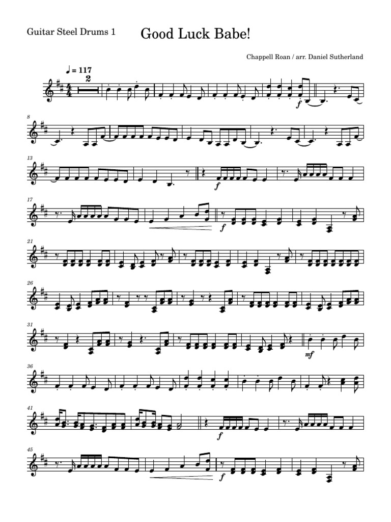 good luck, babe!-Guitar_Steel_Drums_1 | PDF