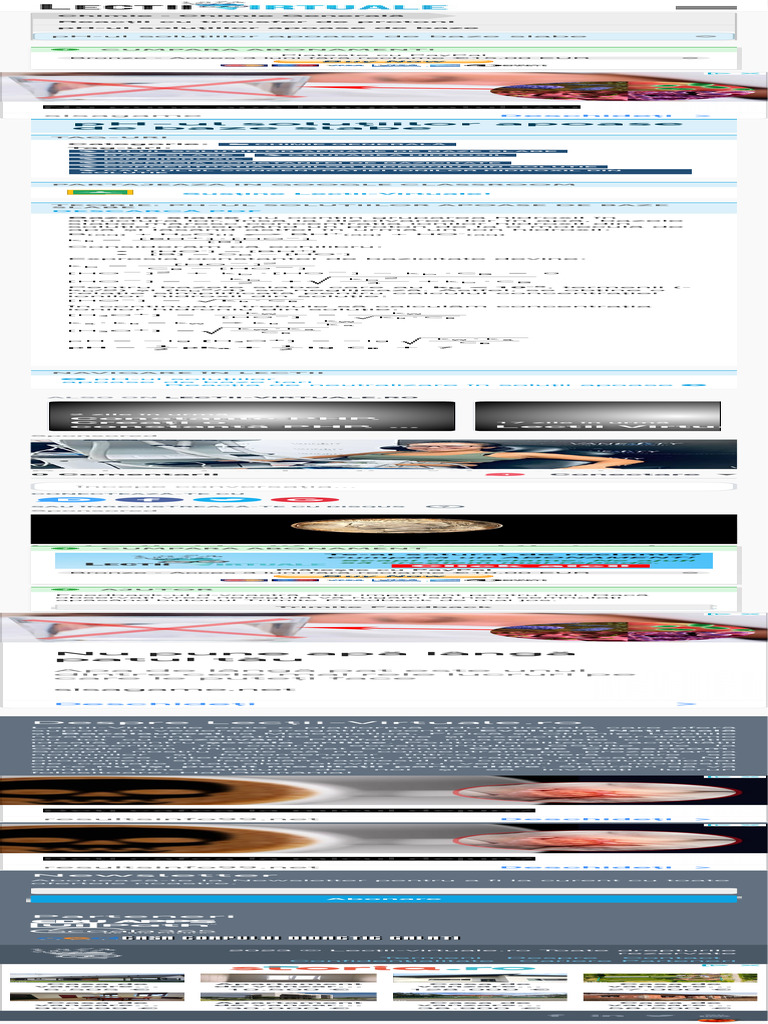 Ph-Ul Soluțiilor Apoase de Baze Slabe Lectii Virtuale | PDF