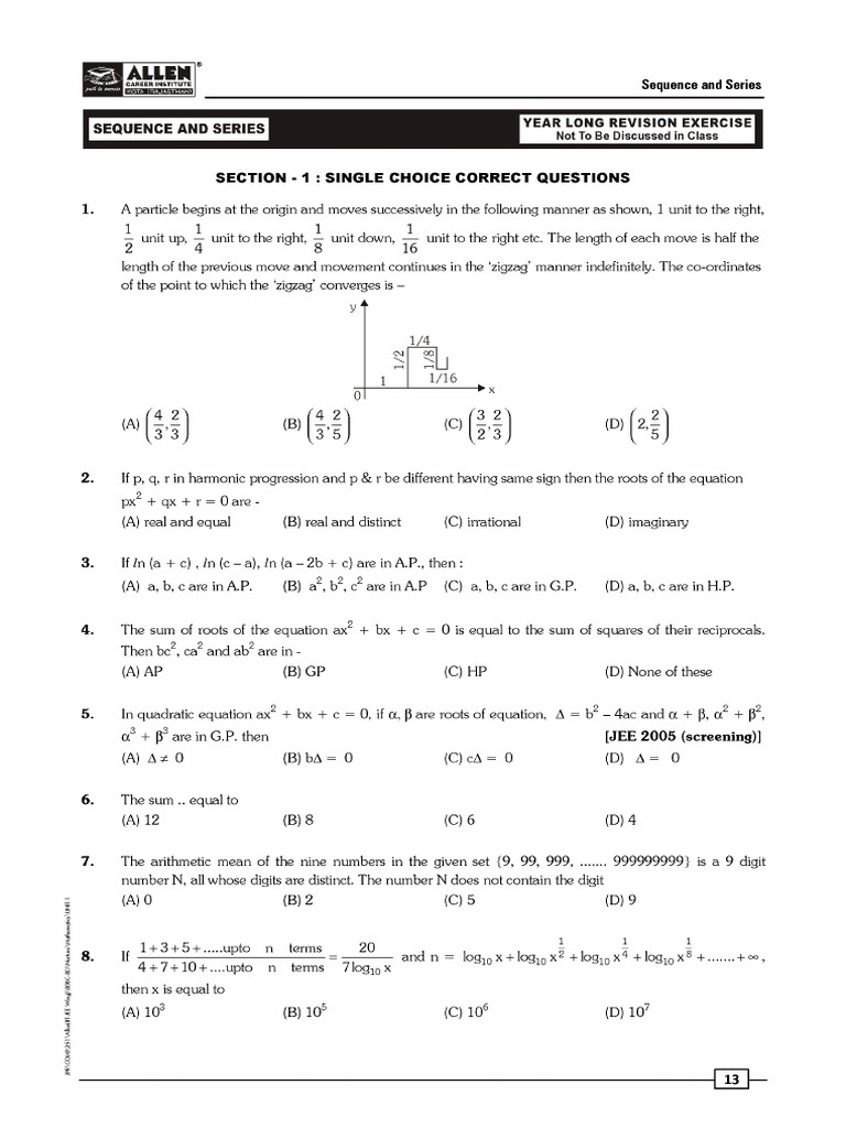 (YLRE) Sequence-Series ALLEN YEAR-LONG | PDF