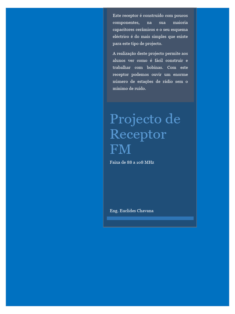Projecto de Radio | PDF