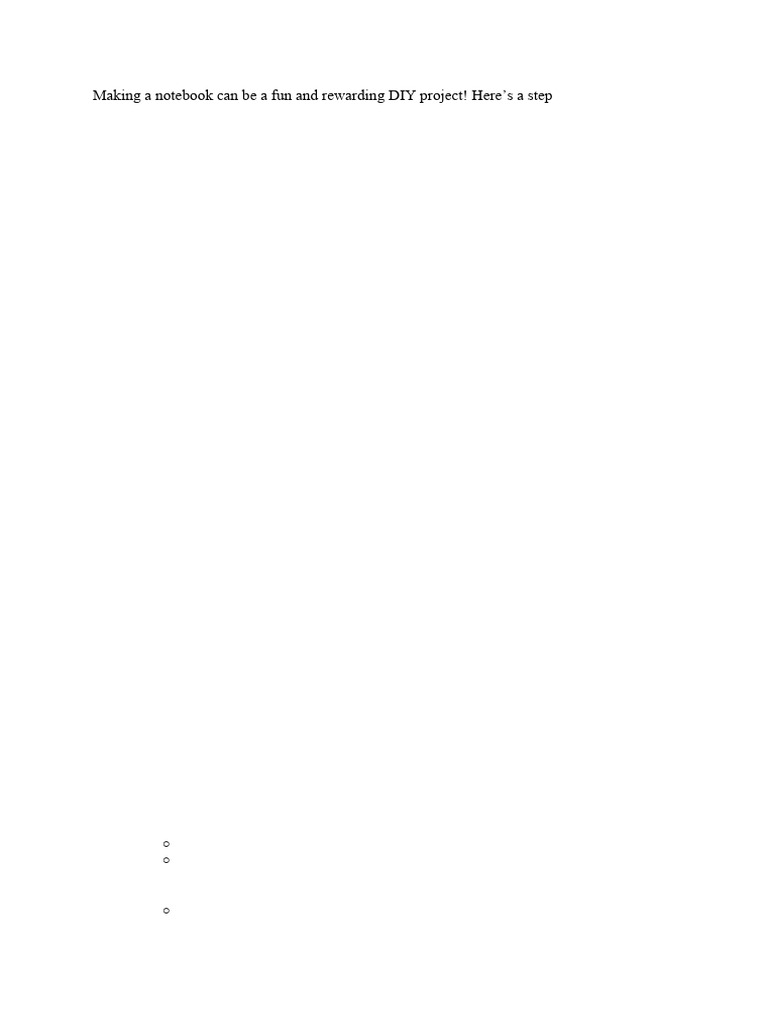 Making A Notebook | PDF