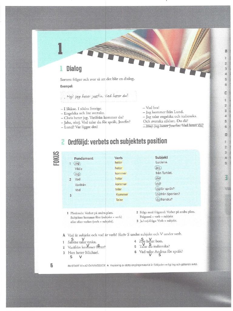 Rivstart A1+a2 Chapter1 | PDF