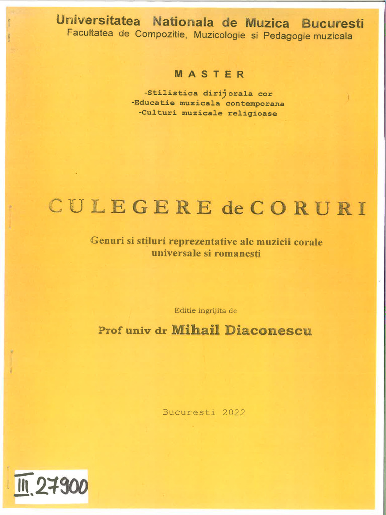 Culegere de Coruri Bun | PDF