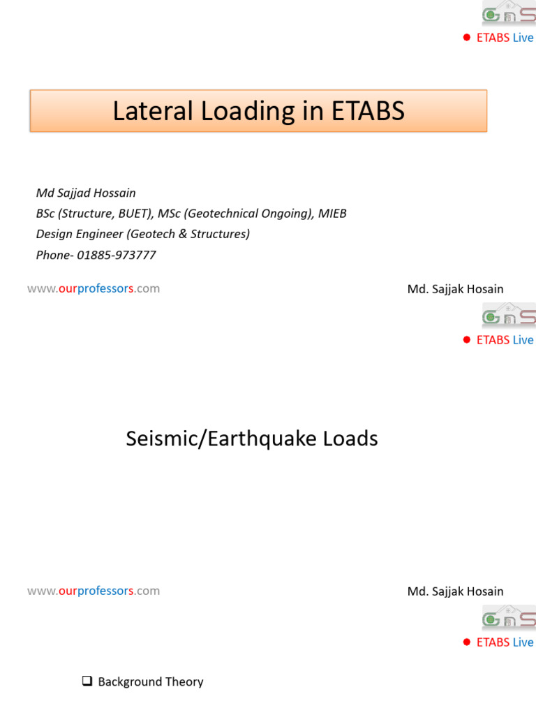 Lateral Loading - MSH | PDF