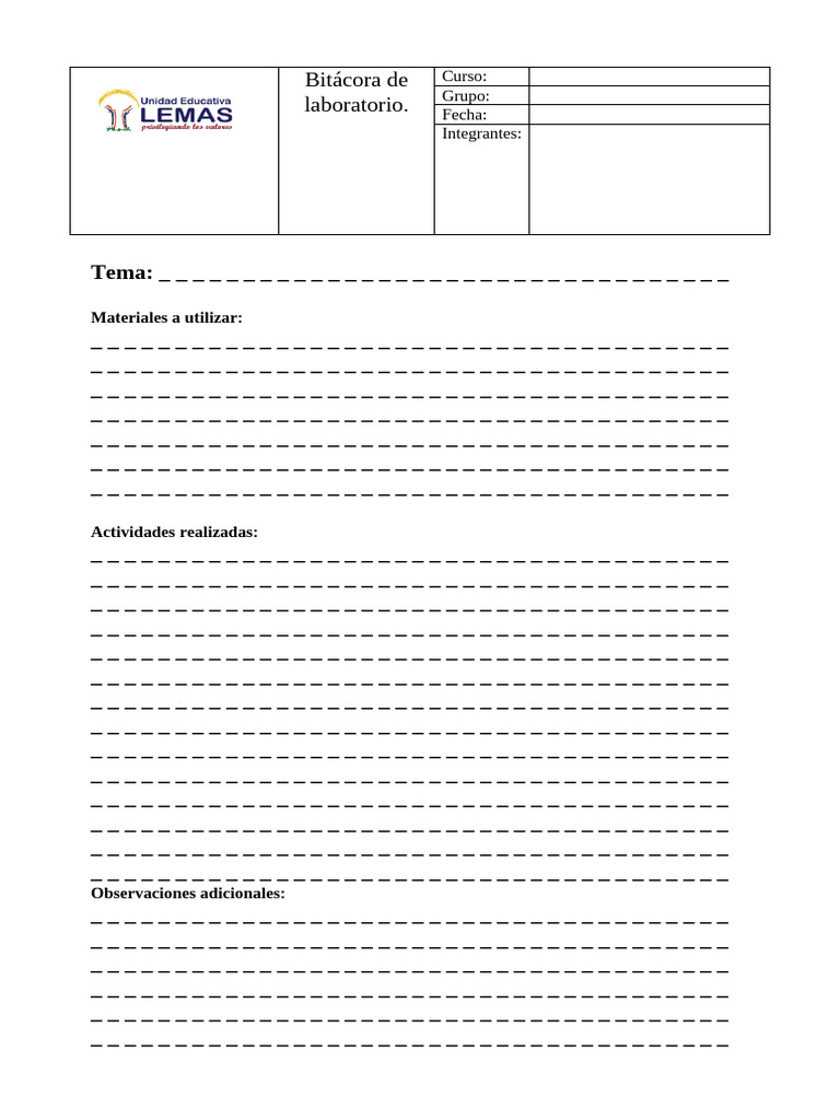 Formato - Bitácora | PDF