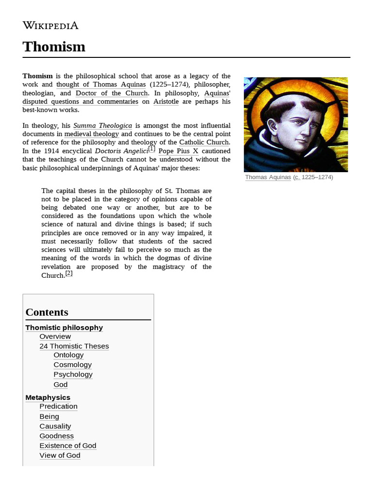 Thomism | PDF