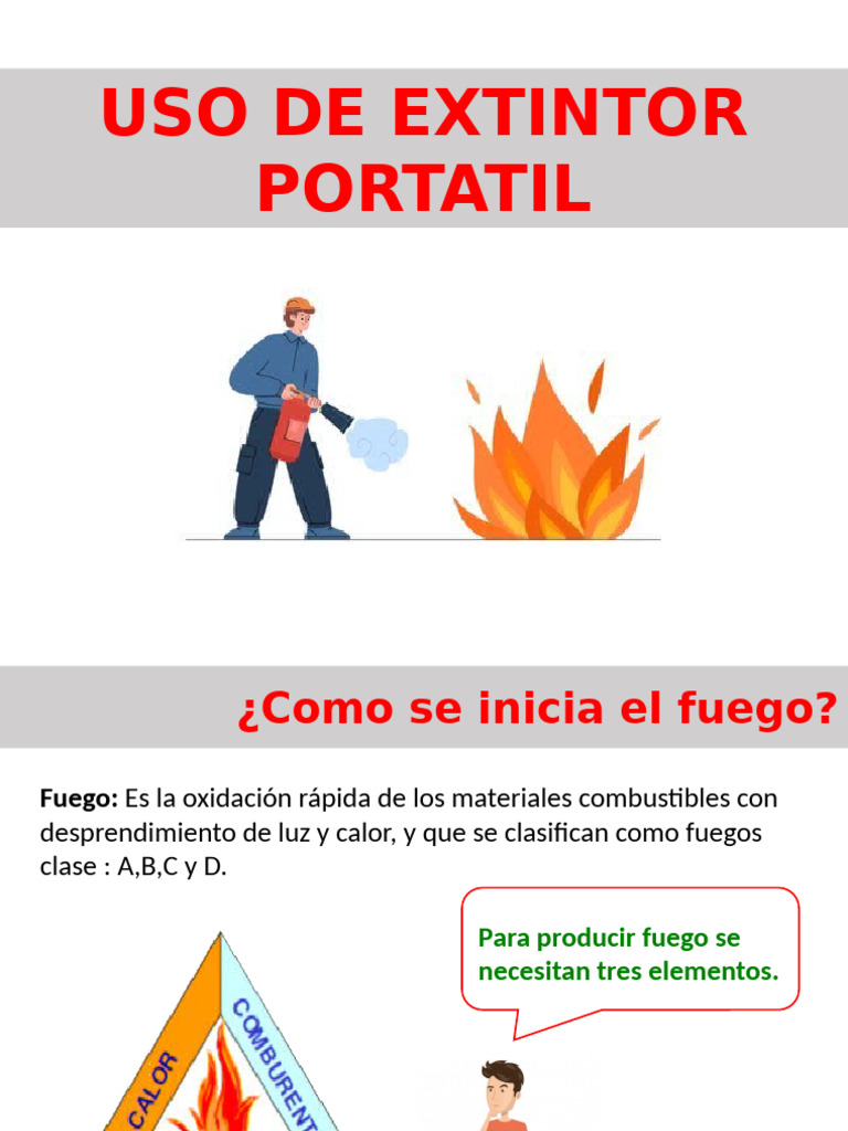 Uso de Extintor Portátil | PDF