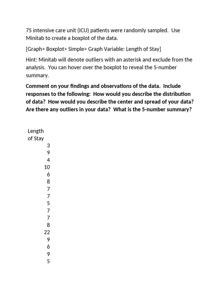 Mini Tab Module 3 HW Box Plot | PDF