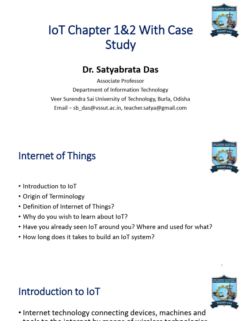 IoT - Ch1&2 Case Study | PDF