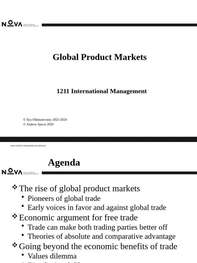 IM1227 W02 Fall2024 Global Product Markets | PDF