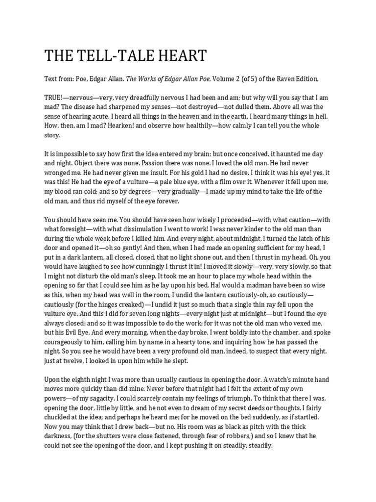 The Tell Tale Heart | PDF