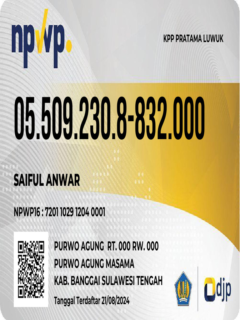NPWP | PDF
