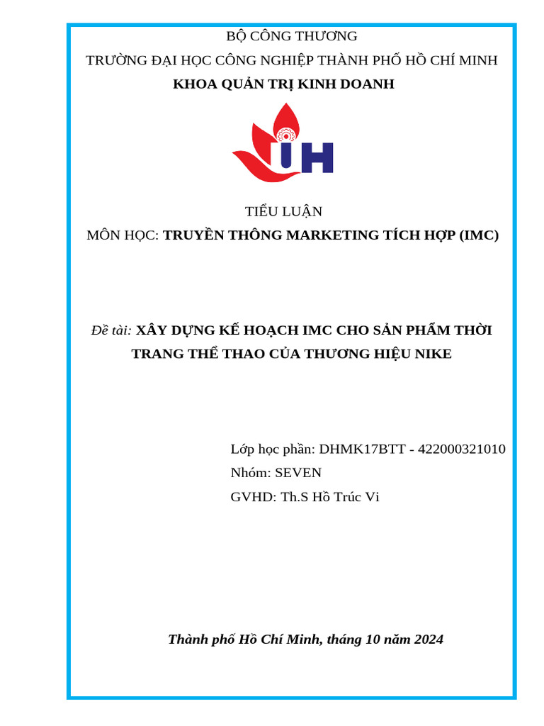 Seven-Imc-Tiểu Luận | PDF